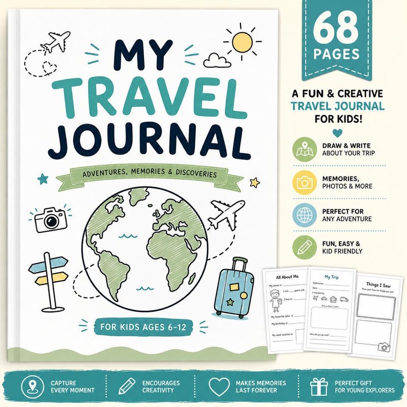 Travel Journal - Etsy