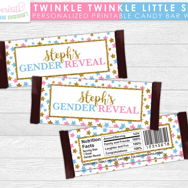 Twinkle Twinkle Little Star Chocolate Bar - Etsy