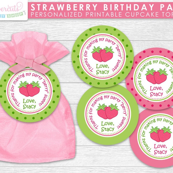 Strawberry Tags - Etsy