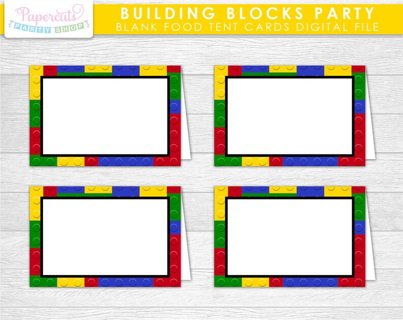 Building Blocks Theme LARGE Birthday Party Package Yellow | Etsy