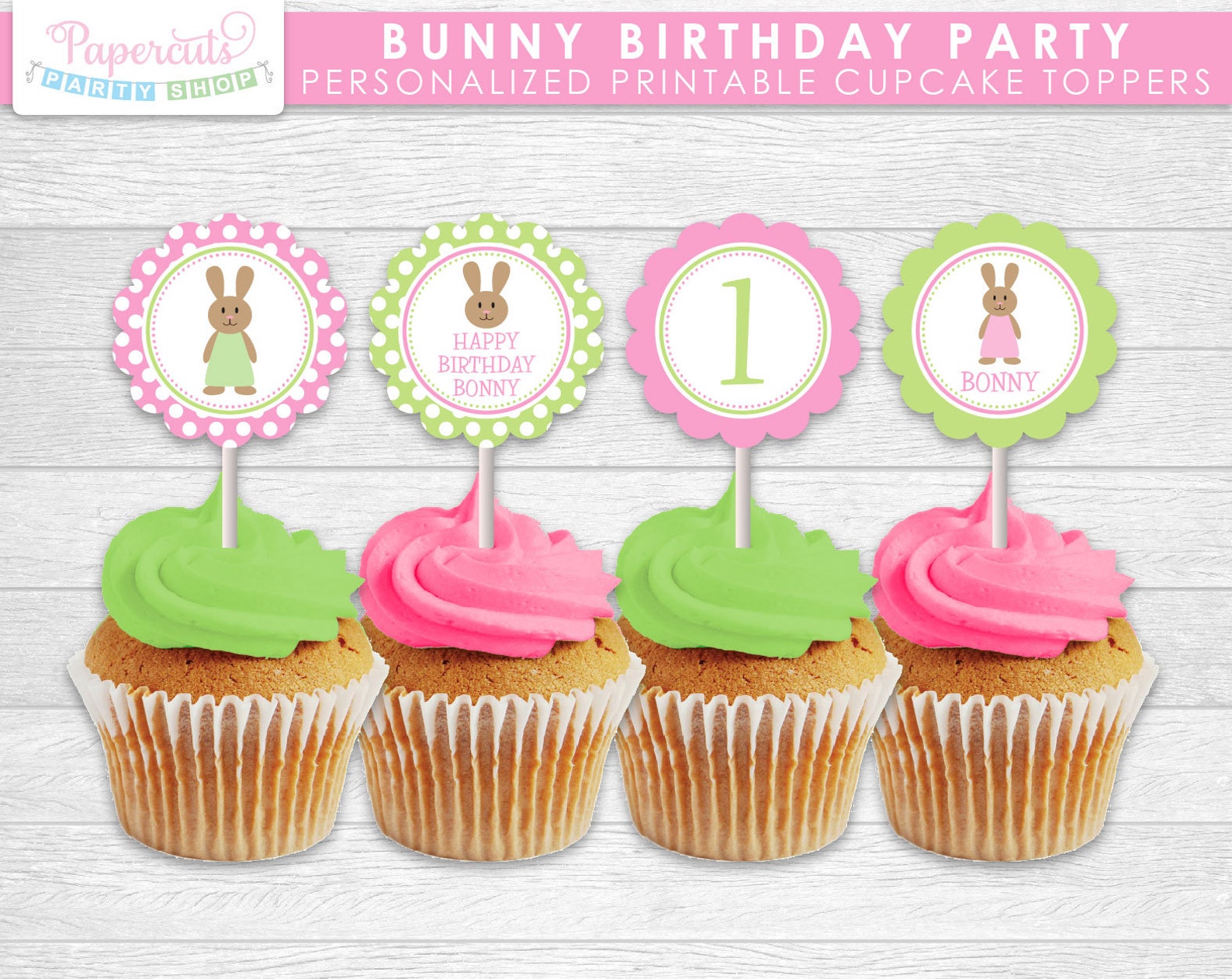 Bunny Rabbit Girl Theme SMALL Birthday Party Package Pink & | Etsy