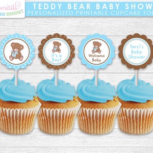 Teddy Bear Theme LARGE Baby Shower Party Package / Blue & Brown / It's ...