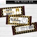 New Years Theme Birthday Party Chocolate Bar Wrapper Happy - Etsy