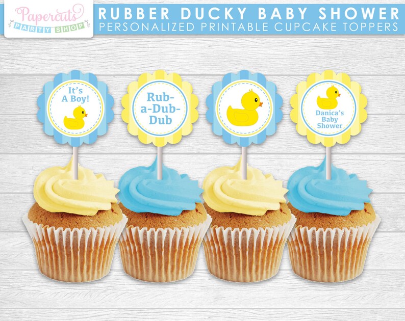 Rubber Ducky Theme SMALL Baby Shower Party Package Blue & - Etsy