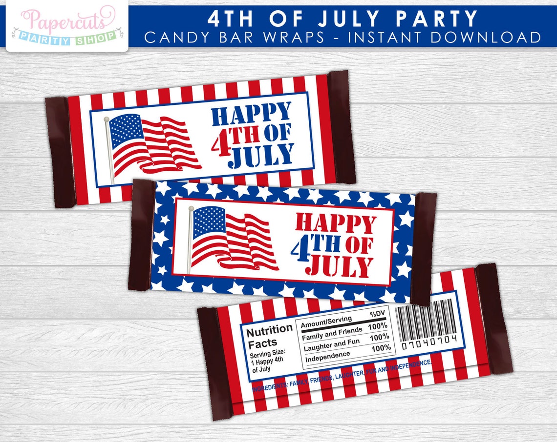 4th of July Theme Large Party Package Printable DIY Digital - Etsy