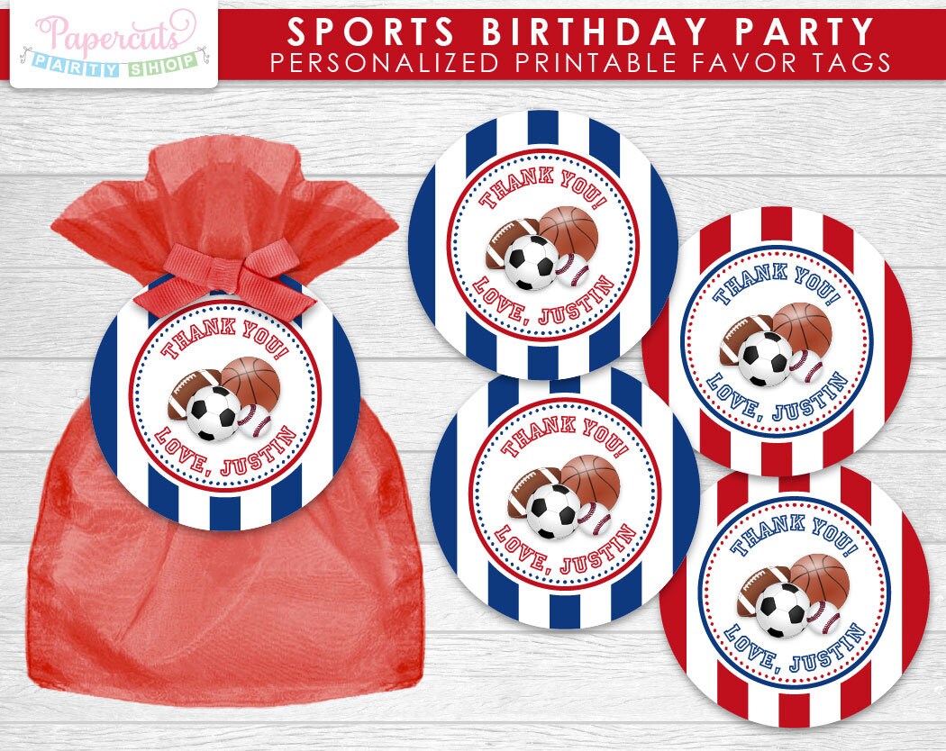All Star Sports Theme LARGE Birthday Party Package Red & | Etsy
