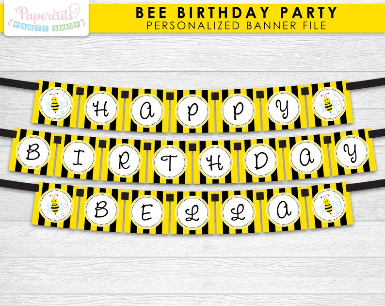 Busy Honey Bumble Bee Theme SMALL Birthday Party Package | Etsy