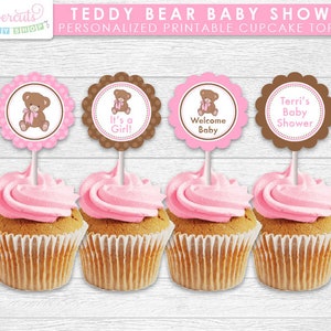 Teddy Bear Theme SMALL Baby Shower Party Package | Pink & Brown | It's ...