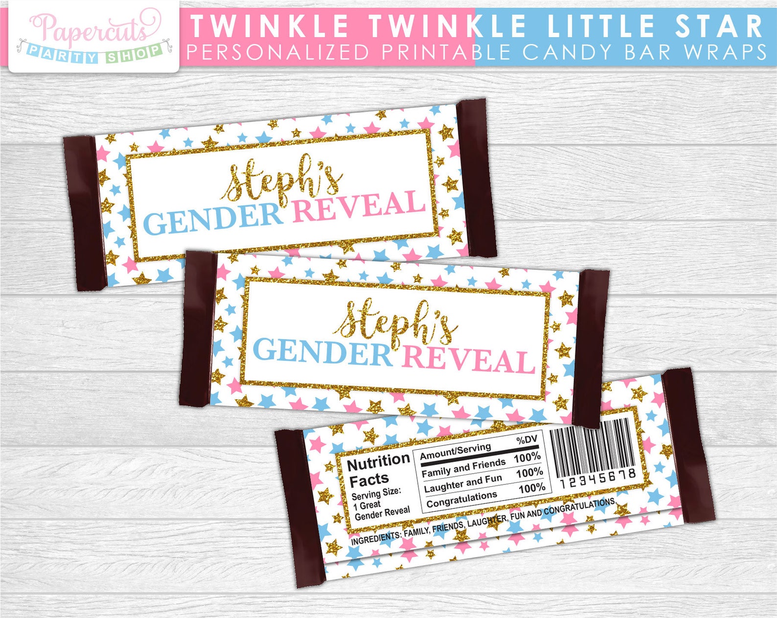 Twinkle Twinkle Little Star Large Party Package Pink Blue - Etsy