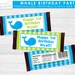 Whale Theme LARGE Birthday Party Package Blue & Green - Etsy