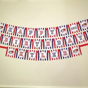 All Star Sports Theme Happy Birthday Party Banner | Red & Blue ...