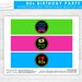 Totally 80s Theme Birthday Party Water Bottle Labels Neon Green Pink ...