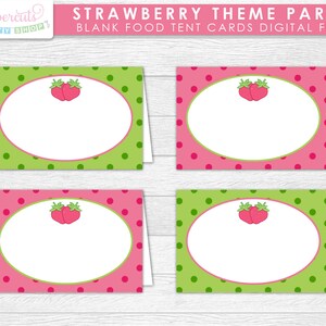 Strawberry Theme LARGE Birthday Party Package | Pink & Green ...
