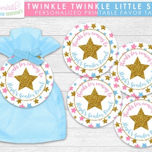 Twinkle Twinkle Little Star SMALL Party Package | Pink Blue Gold | Baby ...