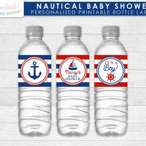 Nautical Theme LARGE Baby Shower Party Package | Blue & Red | Ahoy ...