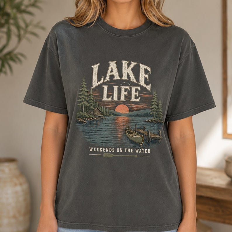 Lake Life Shirt, Weekends on the Water Shirt, Vintage Lake Shirt, Cabin ...