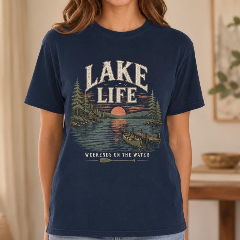 Lake Life Shirt, Weekends on the Water Shirt, Vintage Lake Shirt, Cabin ...
