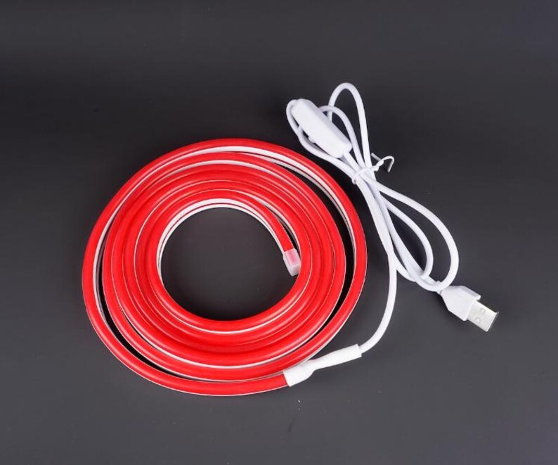 USB Neon Flex Light Strip, 5V DIY Sign Making, Silicone Rope, 10 Colors ...