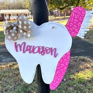 Dentist Office Door Sign, Dentist Sign, Tooth Door Sign, Dentist Gift ...