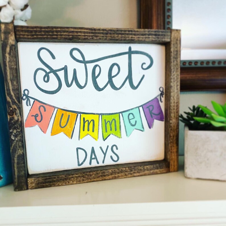 Sweet Summer Days Sign Summer Sign Summertime Sign Summer - Etsy