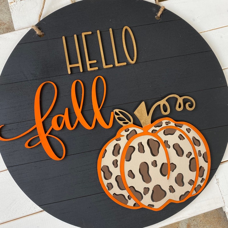 Round Fall Signs - Etsy