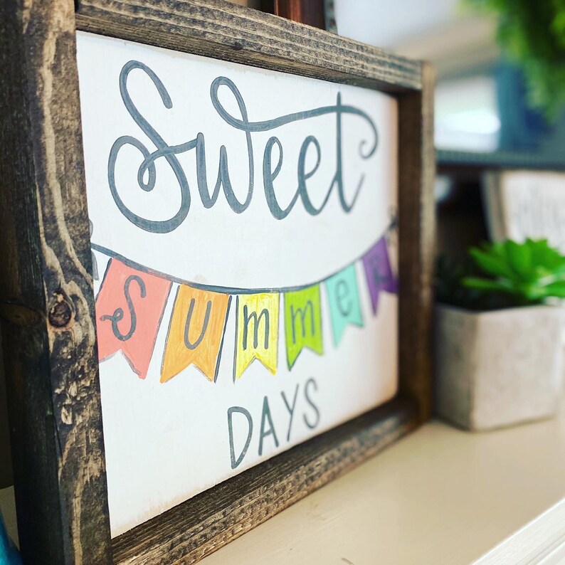 Sweet Summer Days Sign Summer Sign Summertime Sign Summer - Etsy
