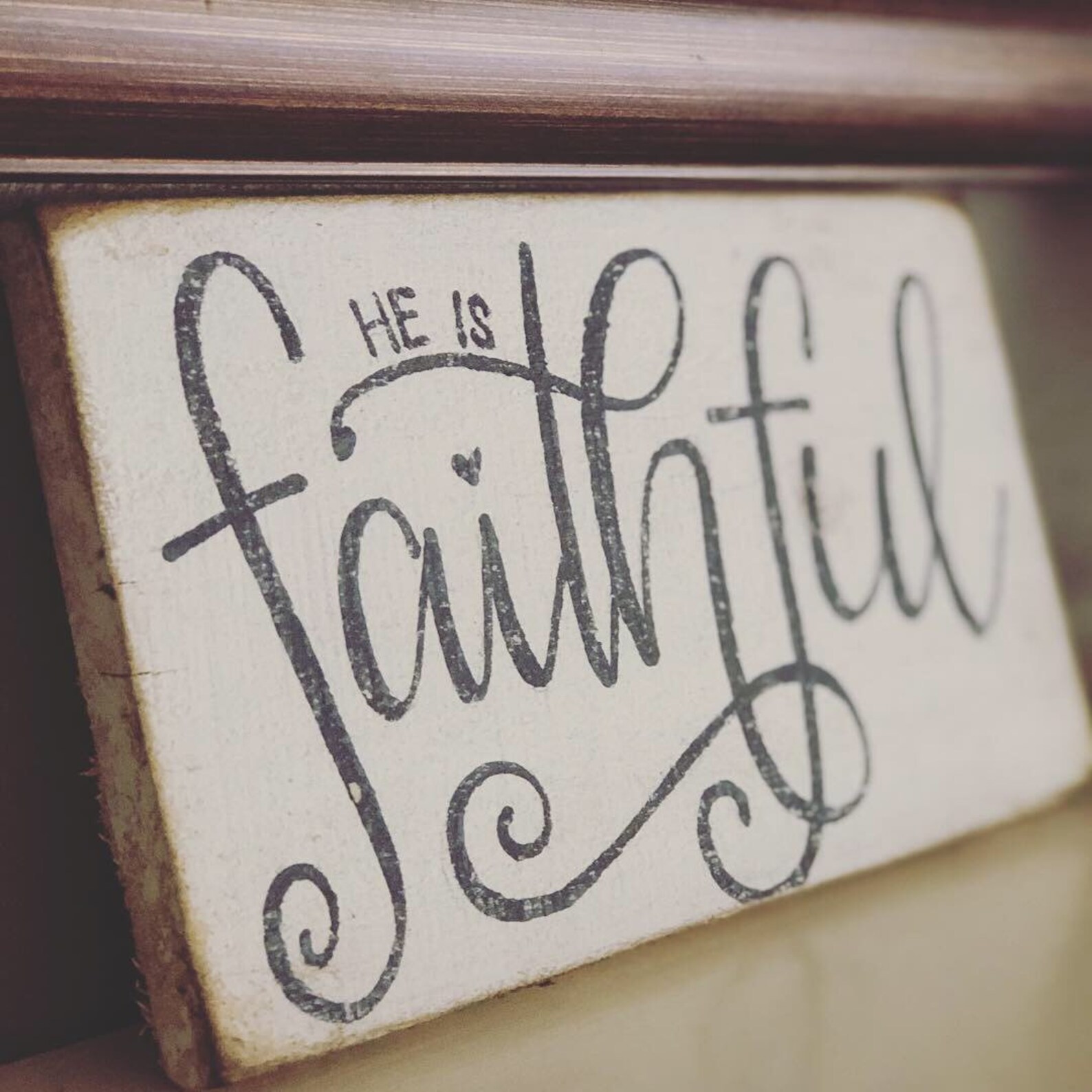 He is Faithful Sign Wood Signs Wood Signs Sayings Farmhouse | Etsy