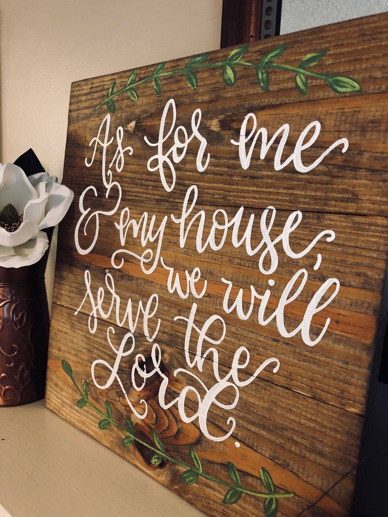 As for Me and My House Sign Wood Signs Wood Signs Sayings - Etsy