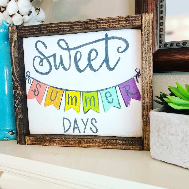 Sweet Summer Days Sign Summer Sign Summertime Sign Summer - Etsy
