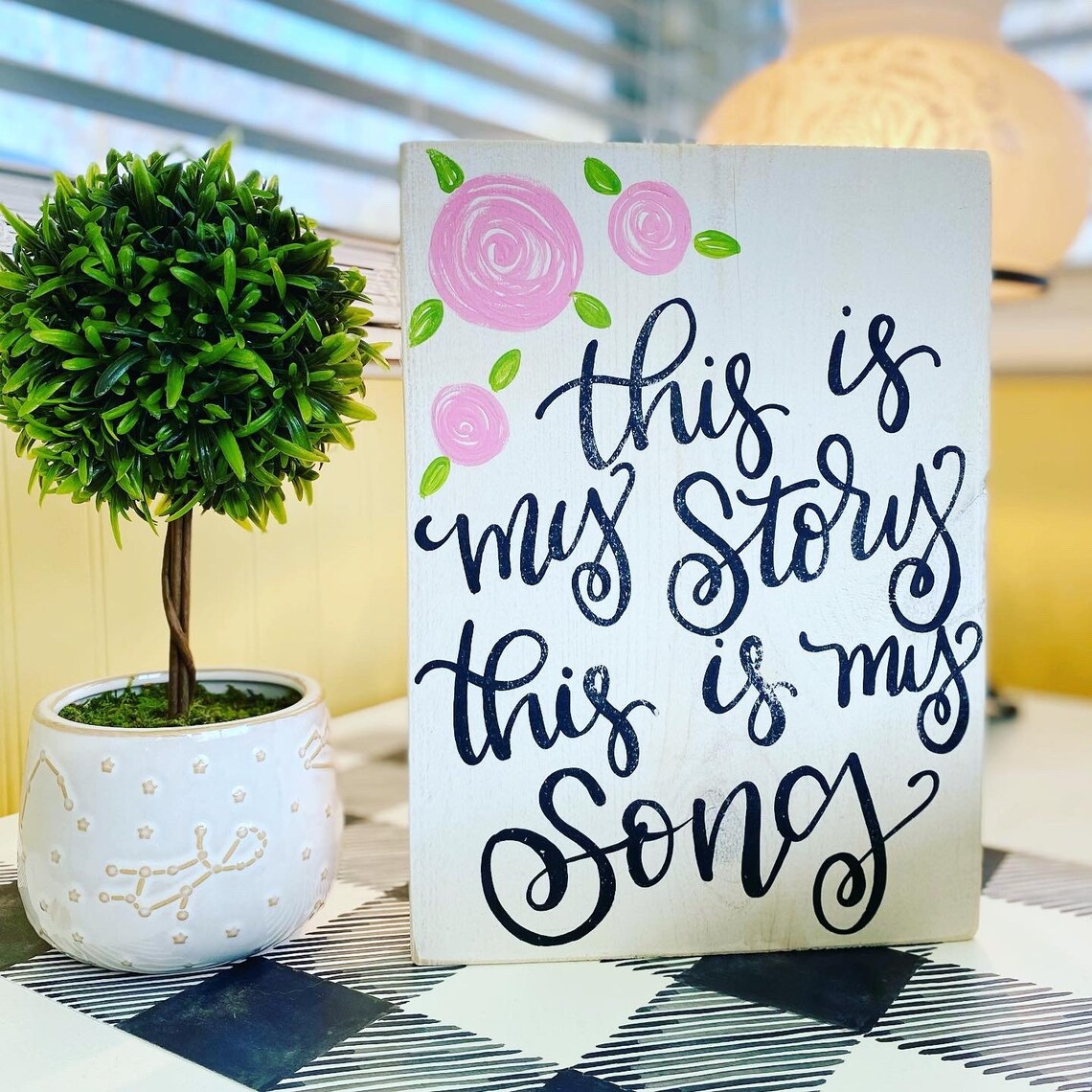 This is My Story Sign This is My Song Wood Signs Blessed | Etsy