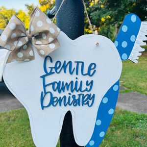 Dentist Office Door Sign Dentist Sign Tooth Door Sign - Etsy
