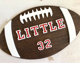 Wood Football Sign - Etsy