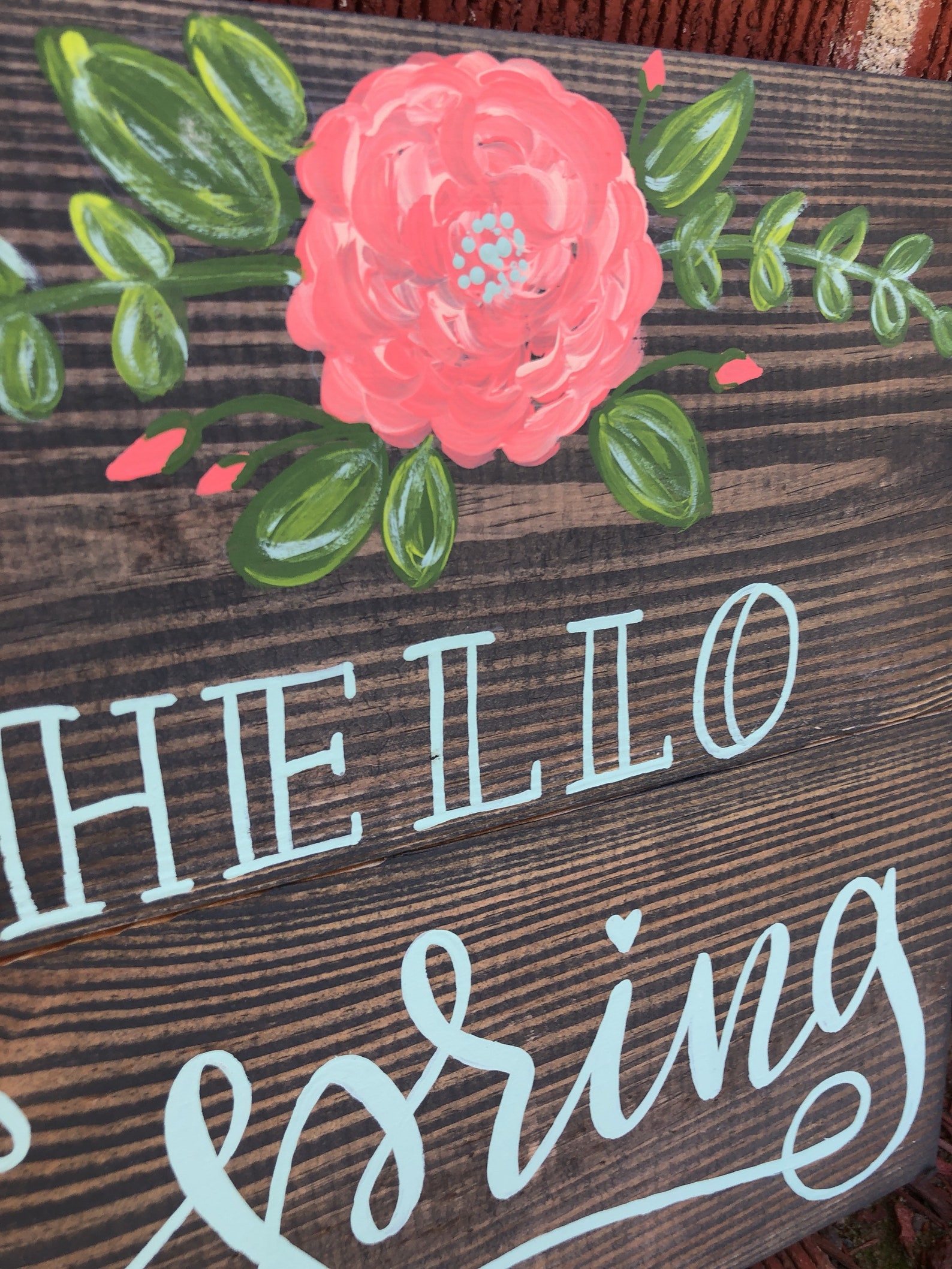 Hello Spring Sign Spring Decor Spring Sign Wood Signs - Etsy