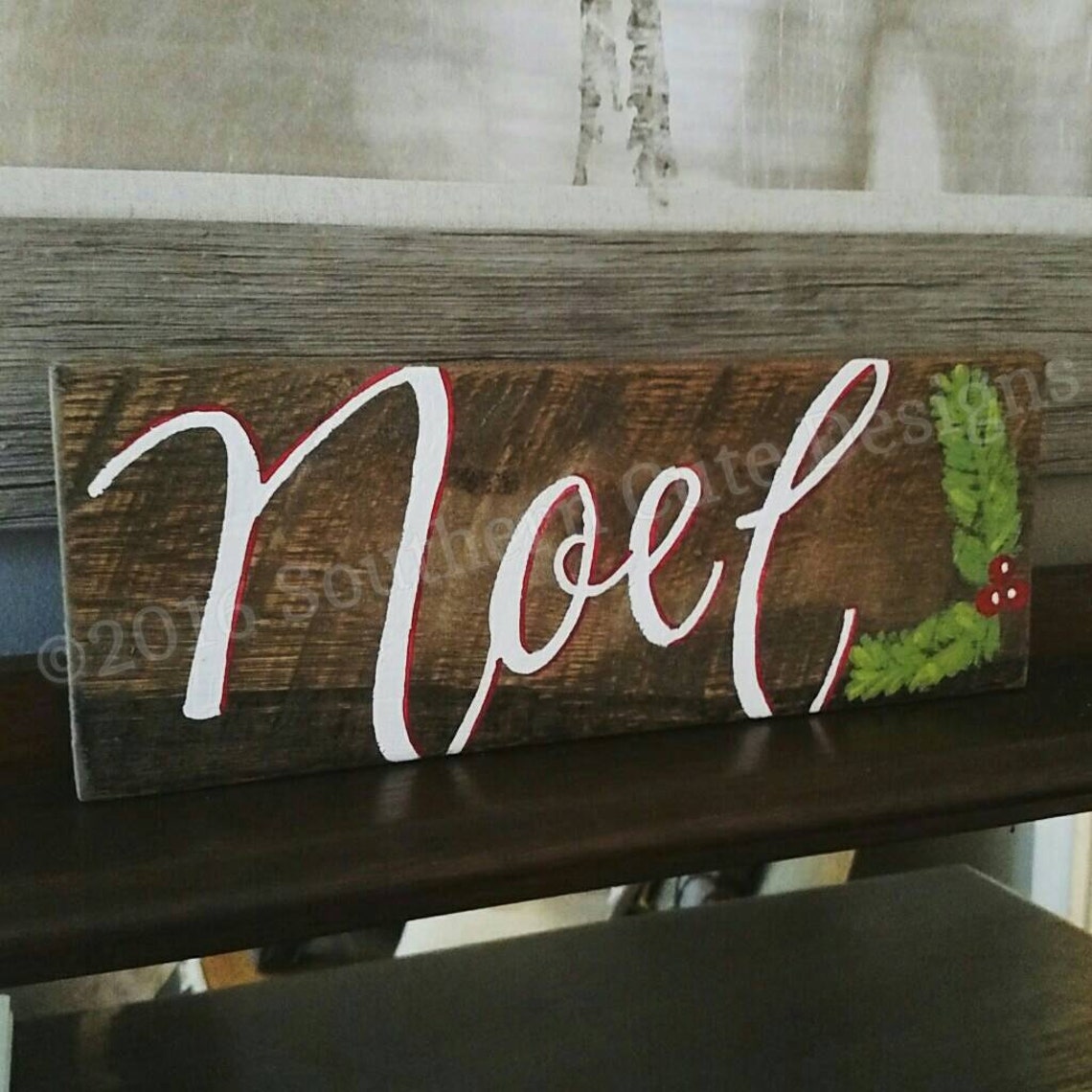 NOEL Sign Christmas Sign Wood Signs Christmas Wood Sign | Etsy