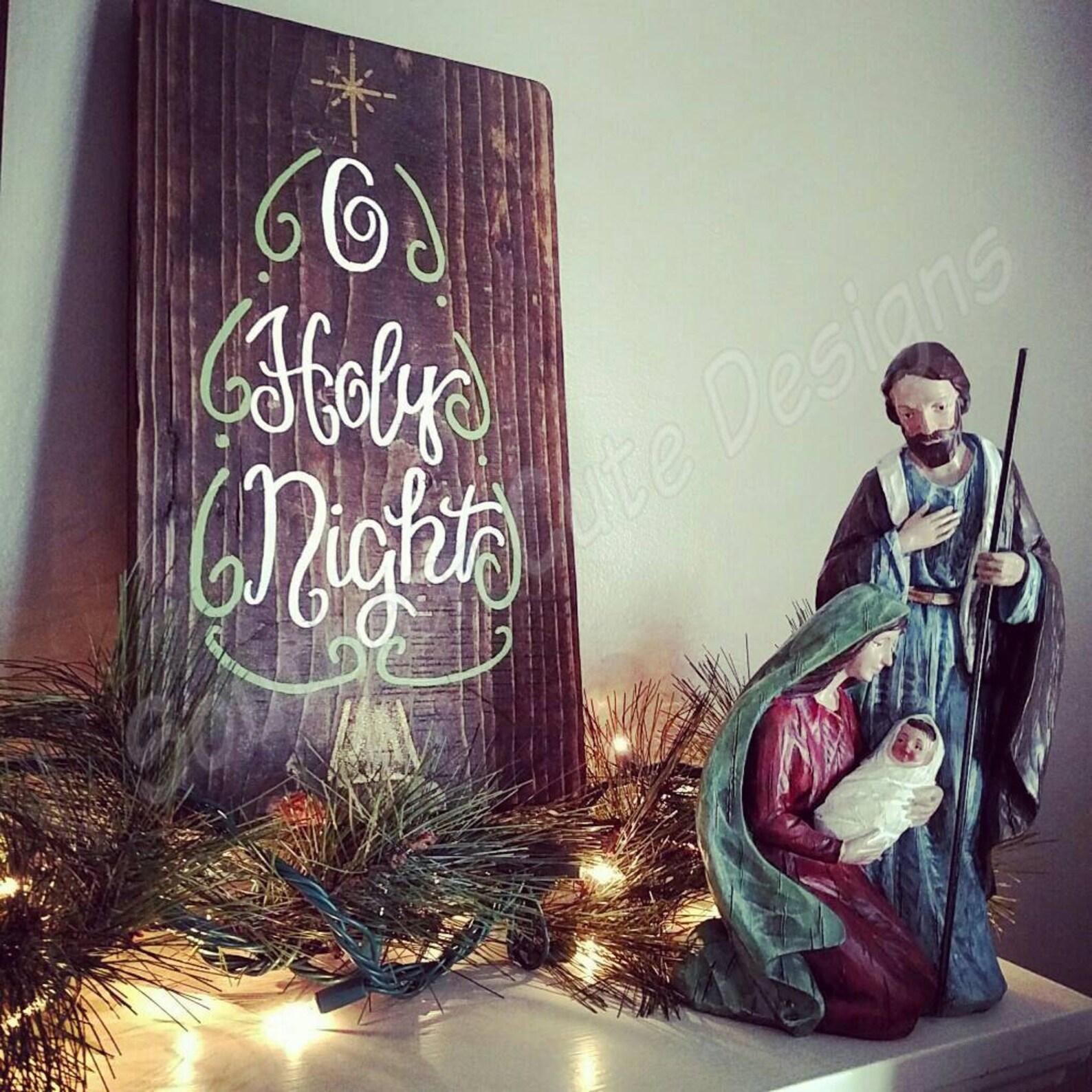 Oh Holy Night Sign Christmas Wood Sign O Holy Night Sign - Etsy