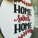 Baseball Door Hanger Home Sweet Home Baseball Baseball Sign - Etsy