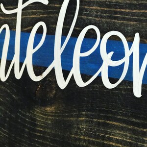 Thin Blue Line Sign, Police Signs, Police Officer Gifts, Police Wife ...