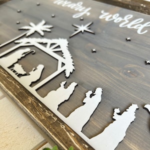 Nativity Scene Sign, Nativity Sign,christmas Nativity Scene, Christmas ...