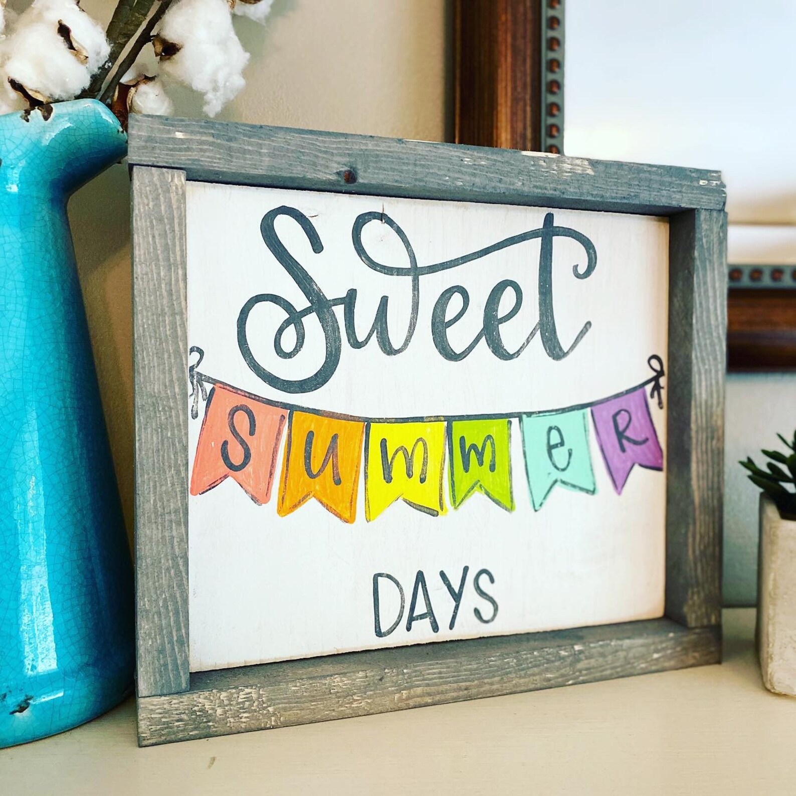 Sweet Summer Days Sign Summer Sign Summertime Sign Summer - Etsy