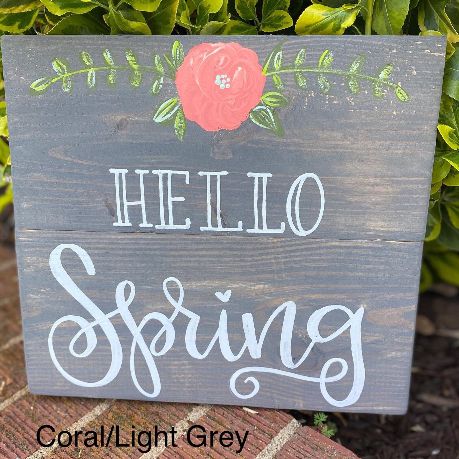 Hello Spring Sign Spring Decor Spring Sign Wood Signs - Etsy