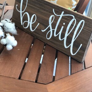 Be Still and Know Sign, Be Still Sign, Wood Signs Sayings, Wood Signs ...