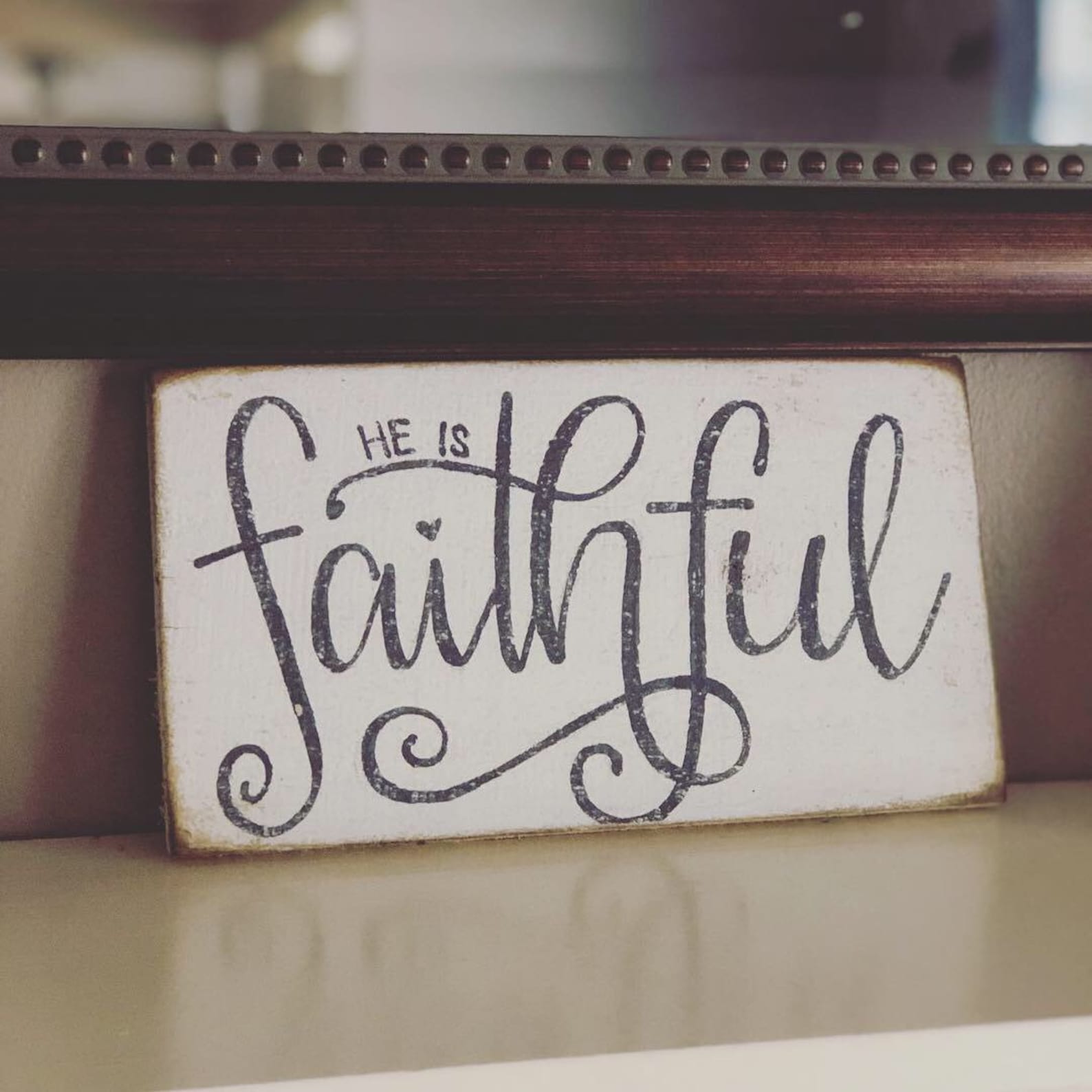 He is Faithful Sign Wood Signs Wood Signs Sayings Farmhouse | Etsy
