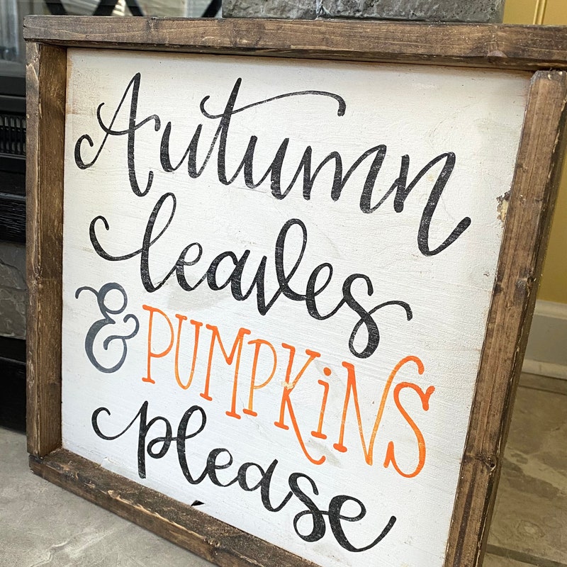 Fall Wood Sign - Etsy