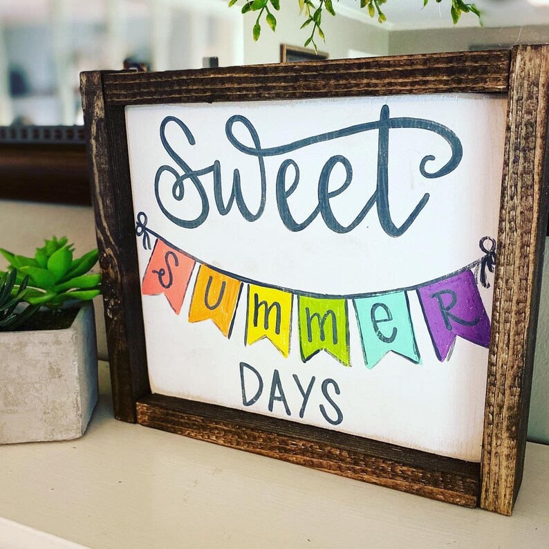 Sweet Summer Days Sign Summer Sign Summertime Sign Summer - Etsy