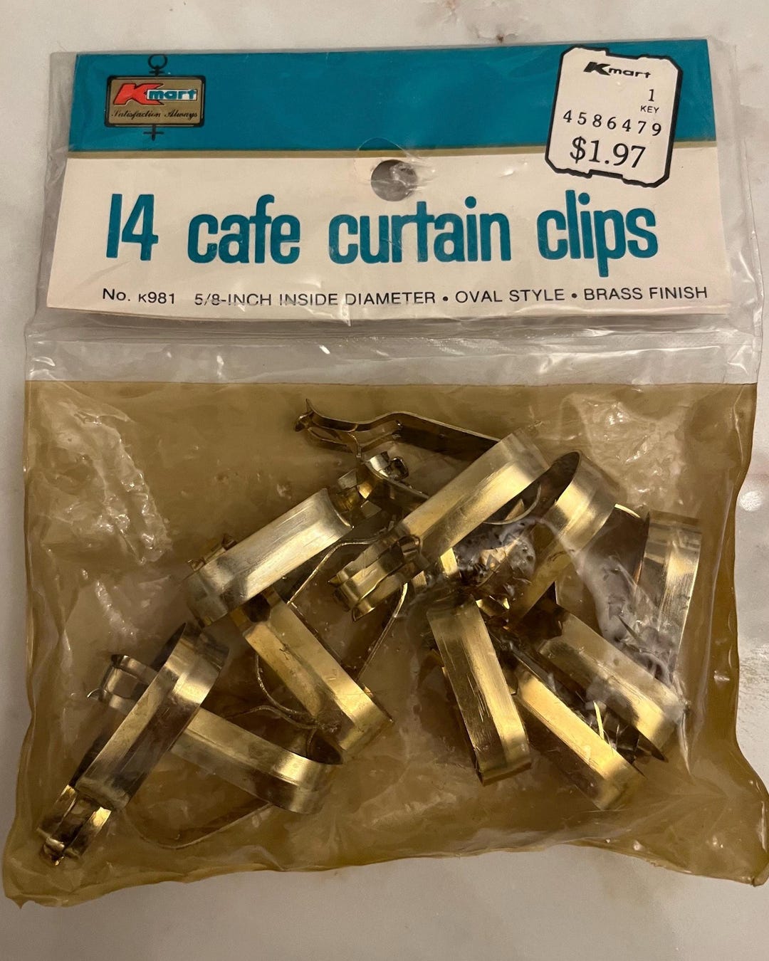 Vintage Cafe Curtain Clips, Set of 14 Clips - Etsy