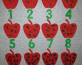 Items similar to Felt Apple Counting or Felt Apples (Choose color ...