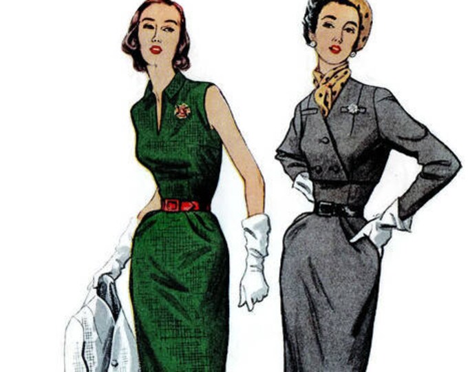 Simplicity 8473 Vintage Sewing Pattern Retro Slim Fit Wiggle Dress ...