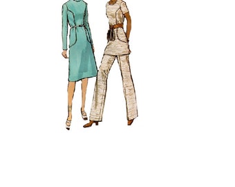 Vogue 8225 Sewing Pattern Retro 80s Pullover A-line Dress | Etsy