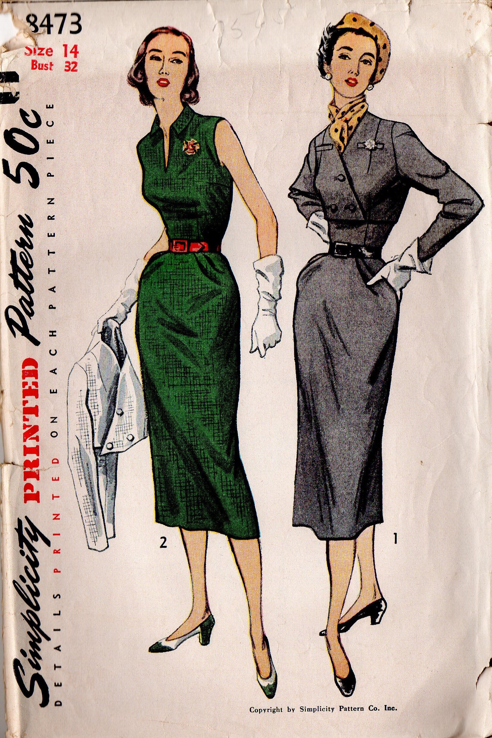 Simplicity 8473 Vintage Sewing Pattern Retro Slim Fit Wiggle - Etsy