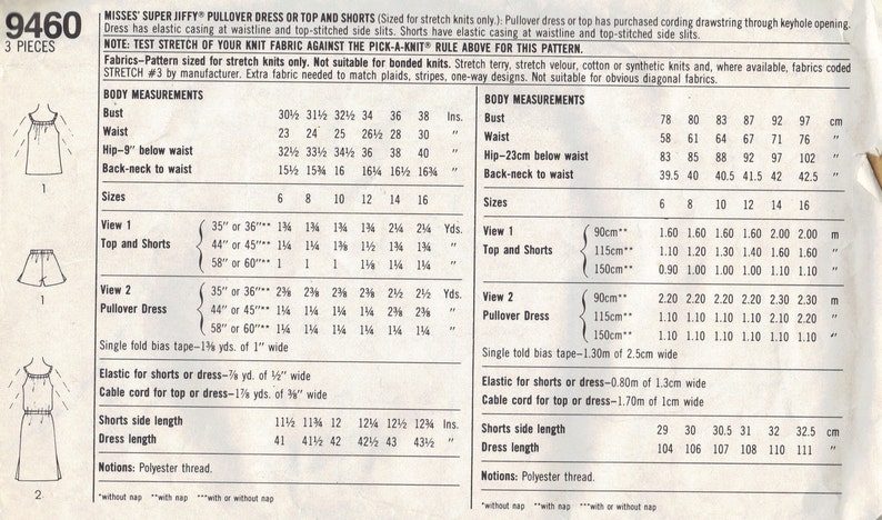 Simplicity Beginner Sewing Pattern Easy to Sew Summer Shorts Top ...